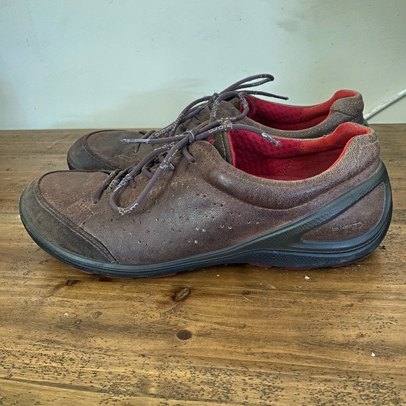 Ecco | Shoes | Ecco Biom Natural Motion Mens Brown Leather Sneakers ...